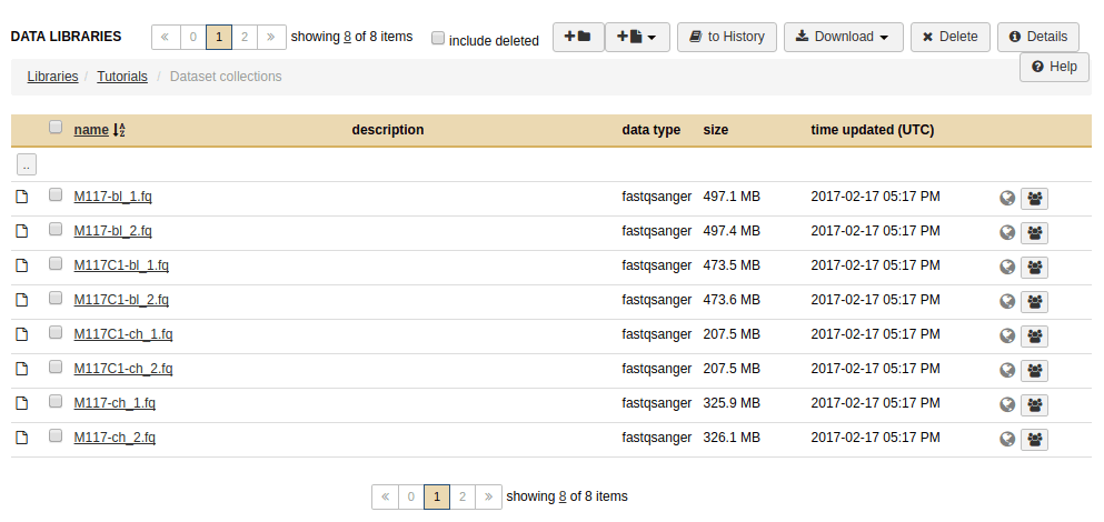 Using dataset collections